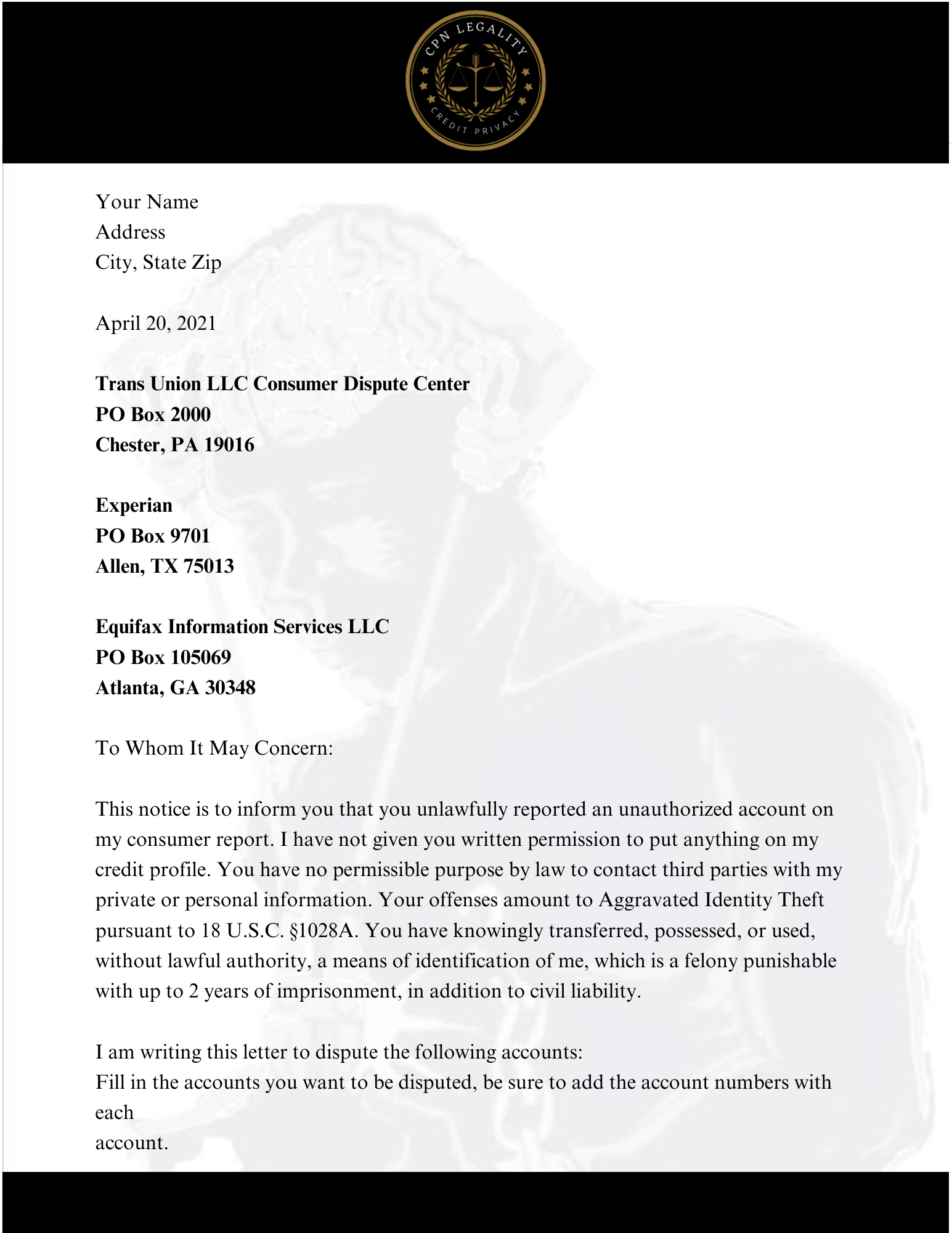 Shop page - cpnlegality